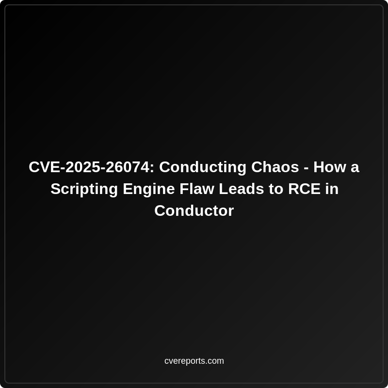 CVE-2025-26074: Orkes Conductor RCE via Unrestricted Java Access ...